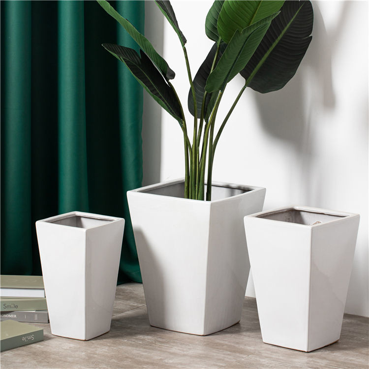 Minimalist style hotel home door decorative garden floor planter tall ...